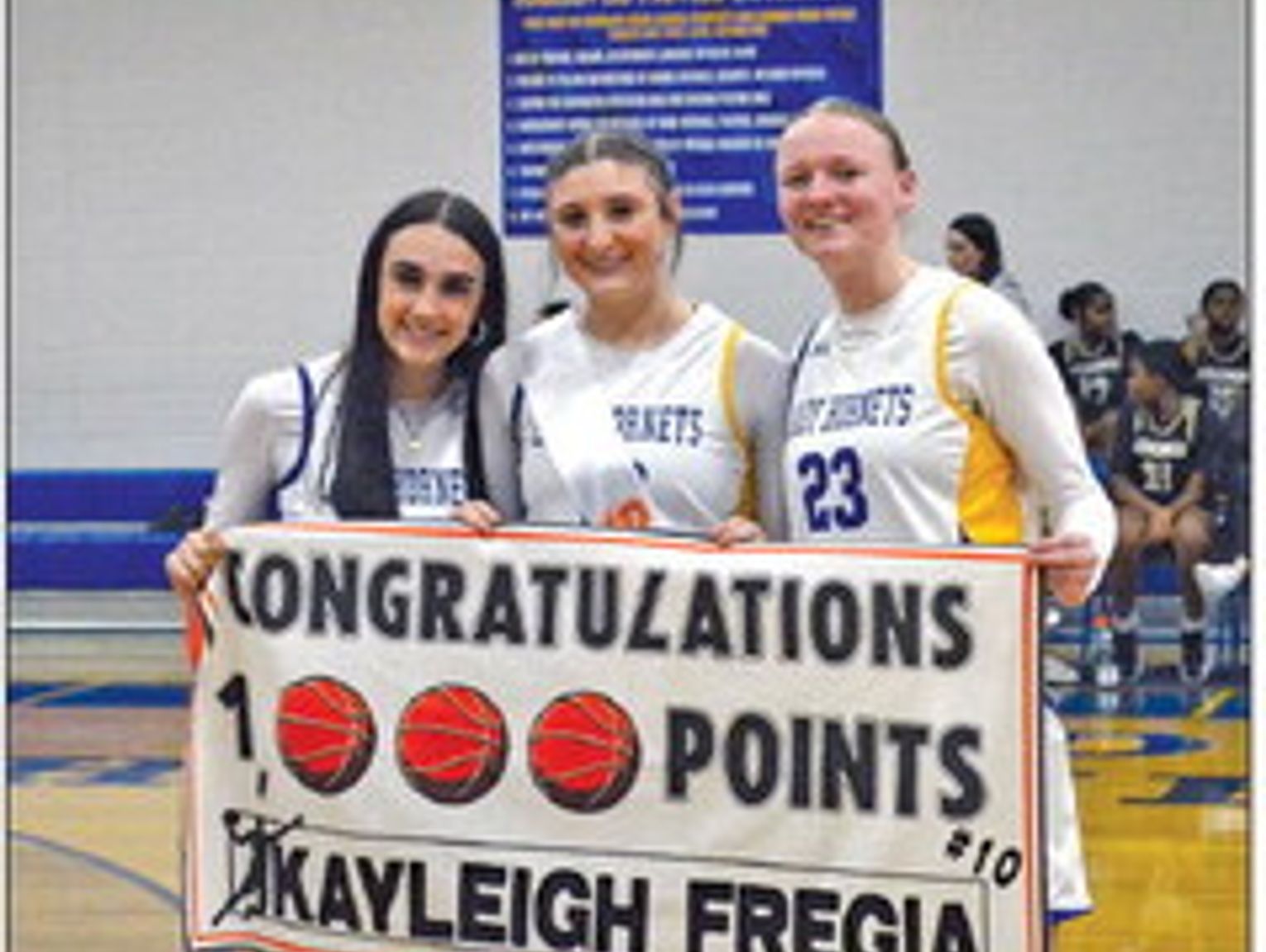 Fregia celebrated for 1,000 career points