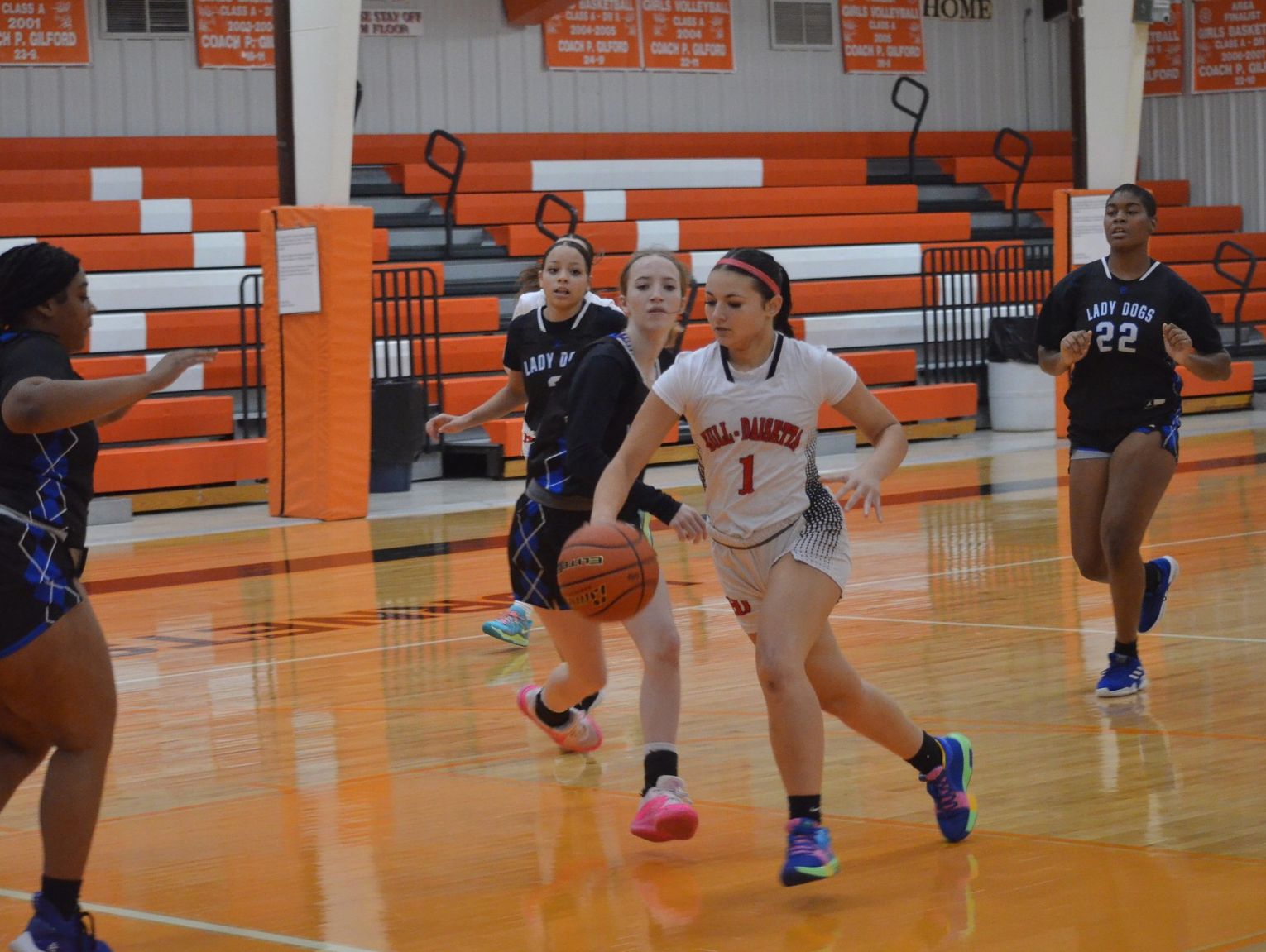 Lady Cats ease past Lady Dawgs 33-28